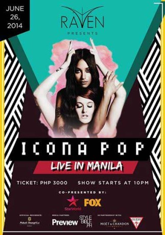 Icona Pop Live in Manila on June 26, 2014 - Philippine Concerts