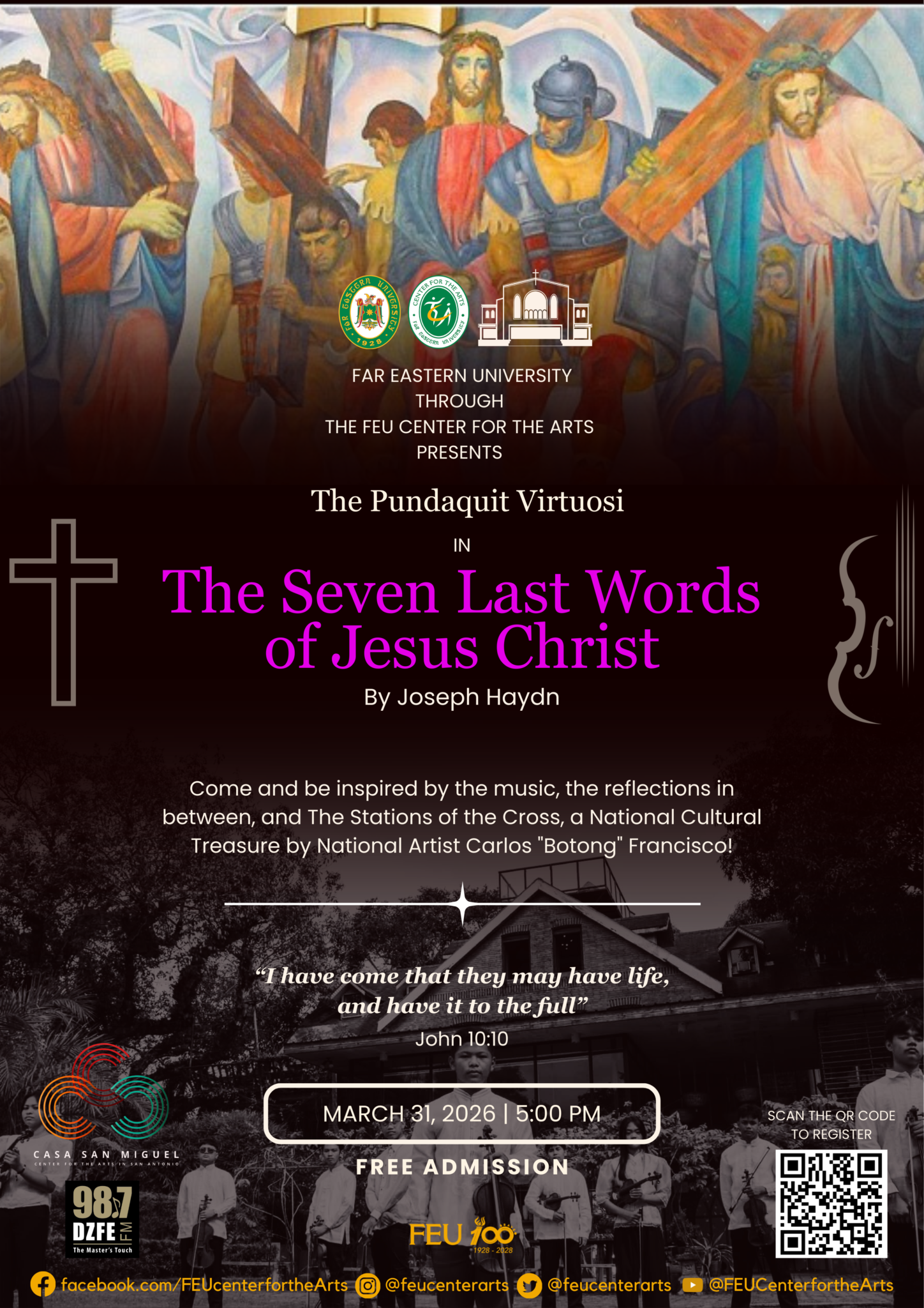 FEU presents The Seven Last Words of Jesus Christ by Joseph Haydn in a ...