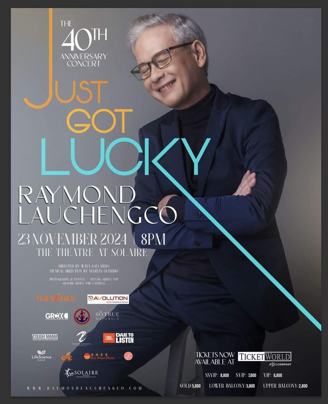 Raymond Lauchengco celebrates 40 years in showbiz with an anniversary ...