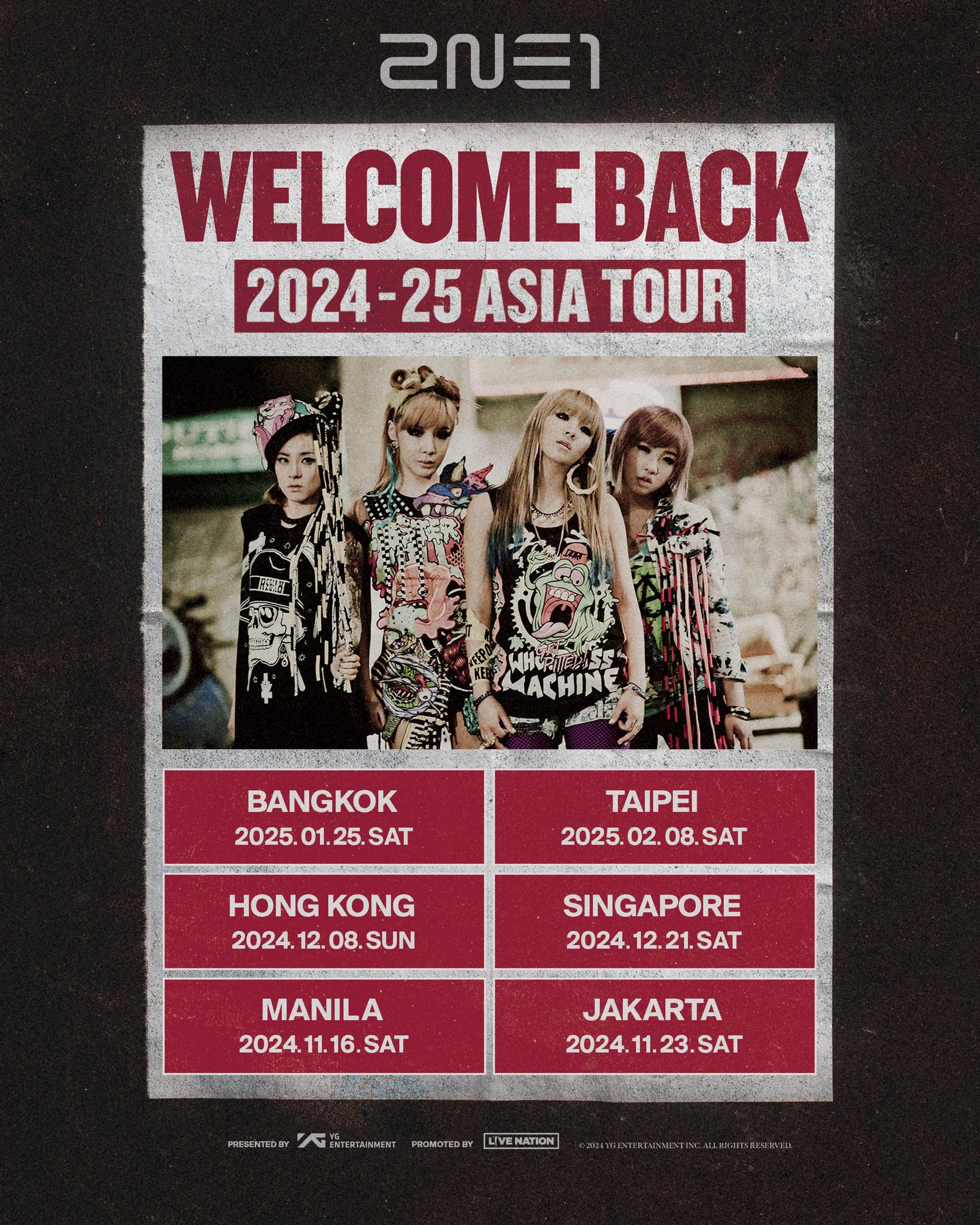 2NE1 Reunion Asia Tour 2025 - Philippine Concerts