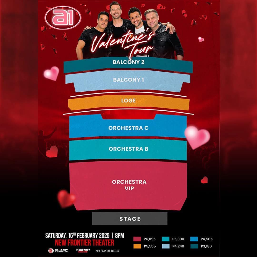 A1 gears up for their Valentine’s Tour 2025 in the Philippines ...