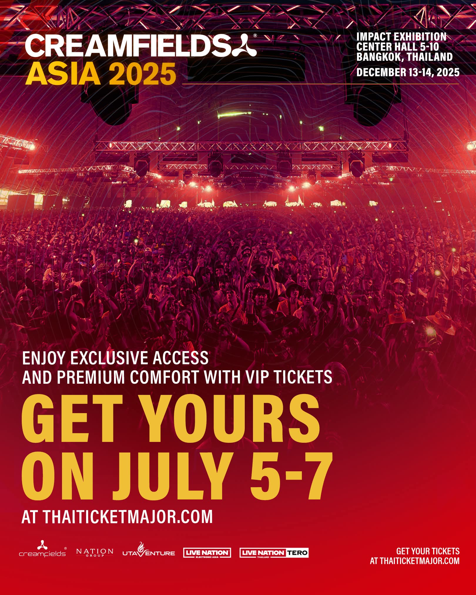 Bangkok to Host Massive Creamfields Asia Festival in December 2025 ...