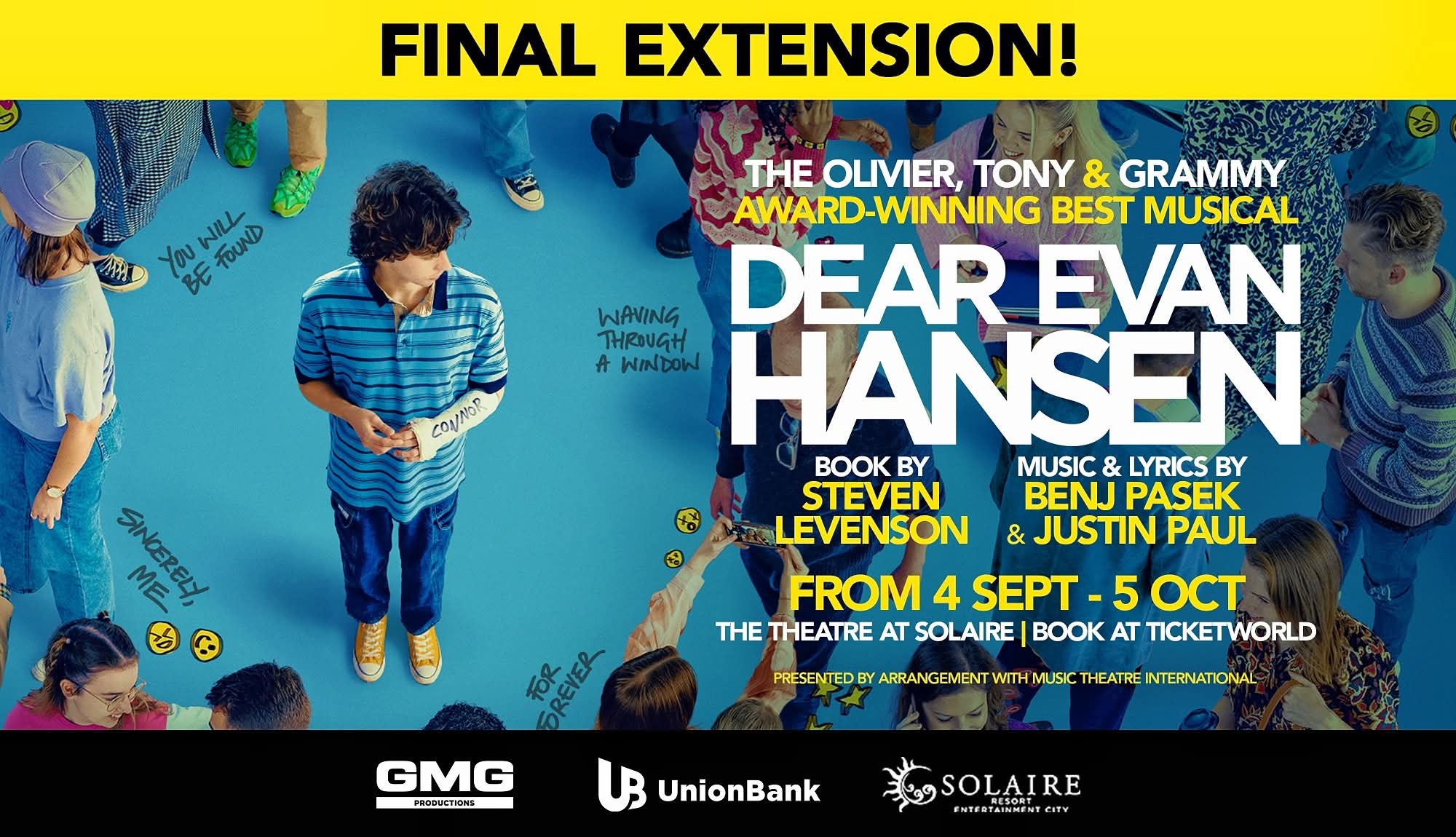 Dear Evan Hansen extends its Manila run until October 5 - Philippine ...