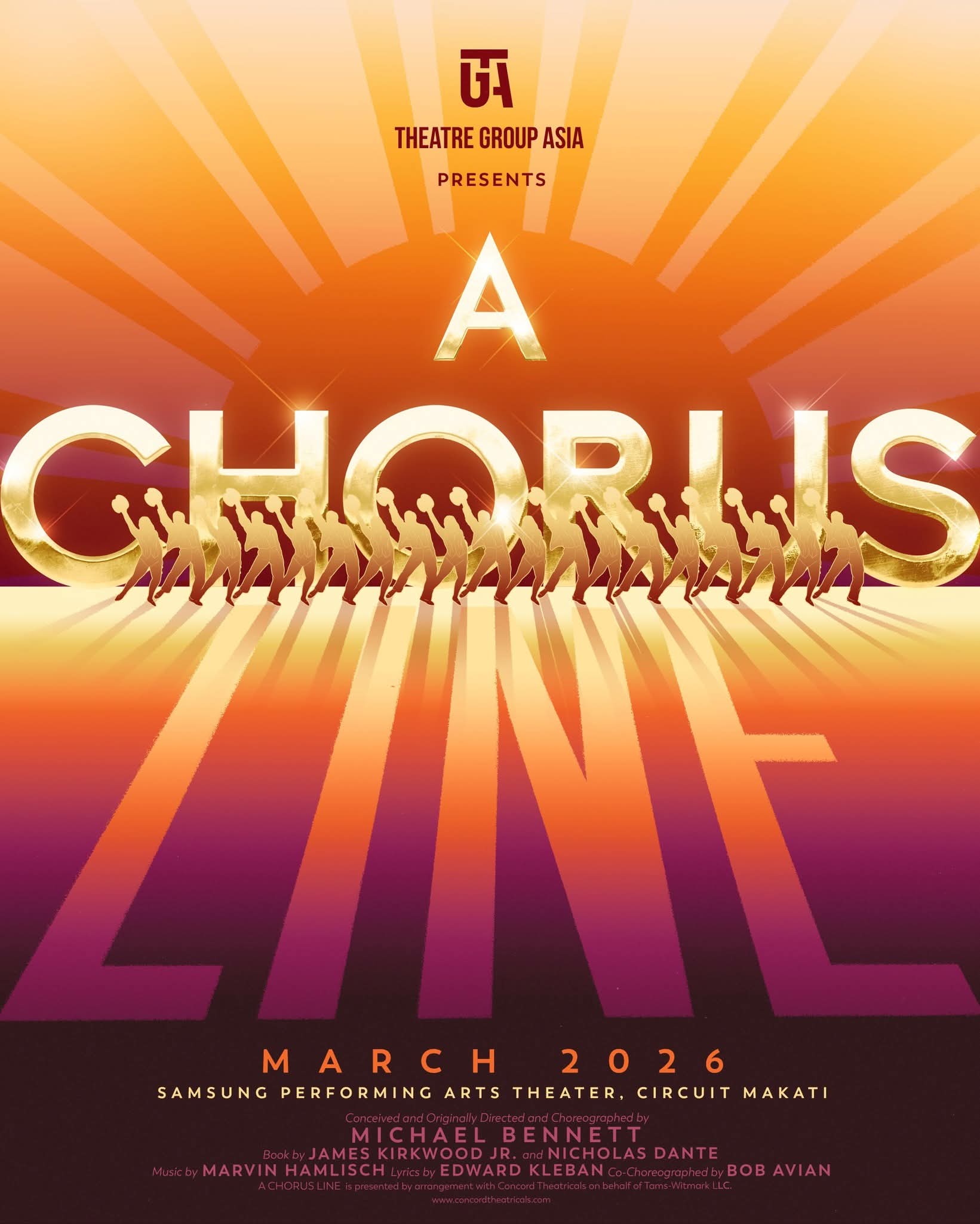 Theatre Group Asia (TGA) Announces Ticket Sales Schedule for A Chorus ...