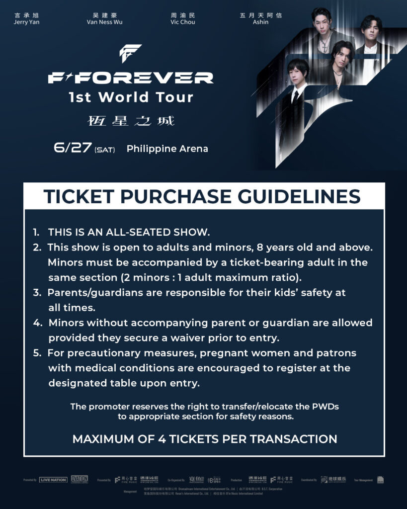 F FOREVER 1st World Tour in Manila - Philippine Concerts